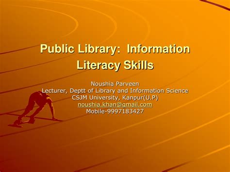 PPT Public Library Information Literacy Skills PowerPoint