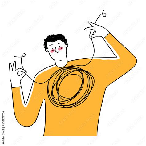 Tangled And Unraveled Problem Solving Business Problem Solving Concept Man Untie Change From