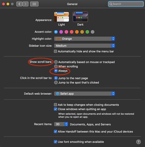 How Do I Keep The Scroll Bar From Disappe Apple Community