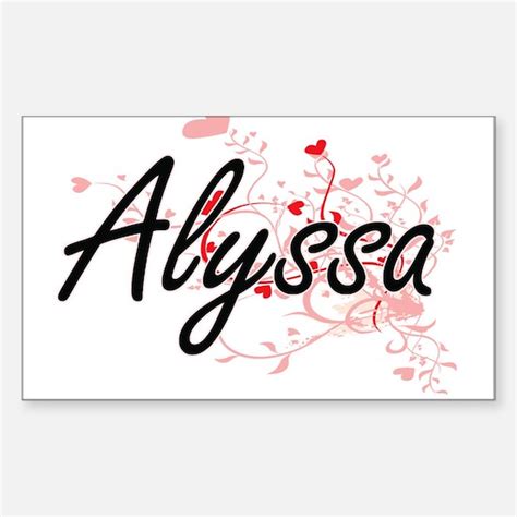 Alyssa Bumper Stickers Cafepress