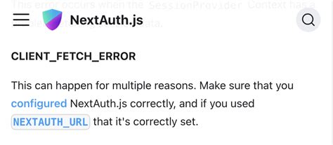 미해결🥲 Next Auth Clientfetcherror
