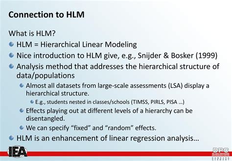 Hlm With Educational Large Scale Assessment Data Restrictions On Inferences Due To Limited