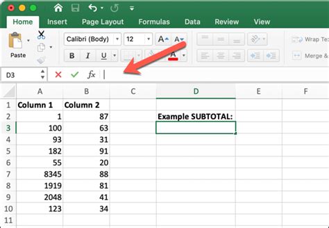 How To Use The Subtotal Function In Excel Step By Step