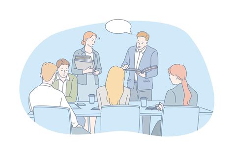 business people teamwork internship concept 23117141 vector art at vecteezy