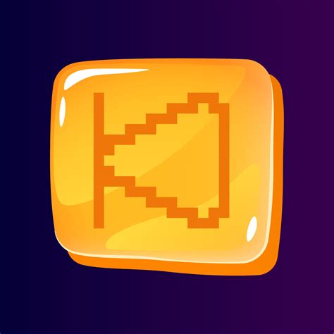 Forward Rewind Glossy Ui Button With Pixelated Icon 16090336 Vector Art