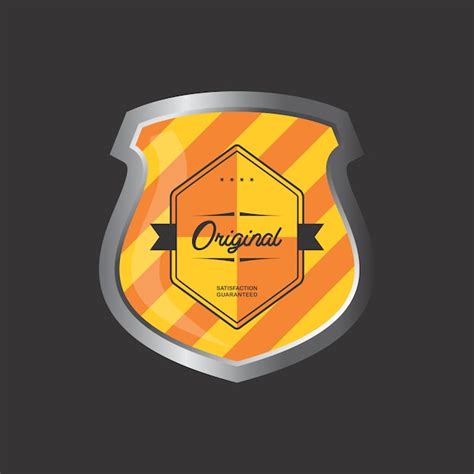 Premium Vector Insignia Shield Product Label