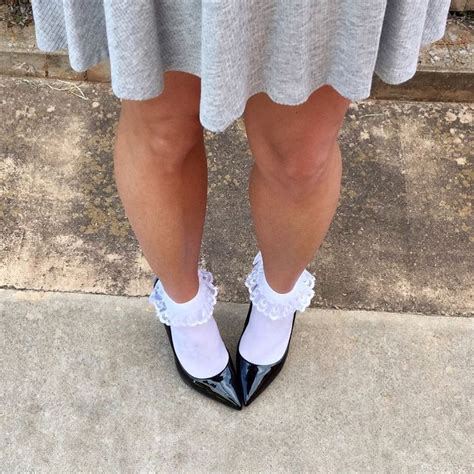 Jenny On Instagram Frillysocks Lacesocks Rufflesocks Highheels Stilettos Heels