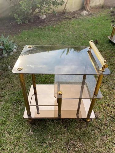 Mesa Tipo Bar Con Rueditas De Vidrio Mercadolibre