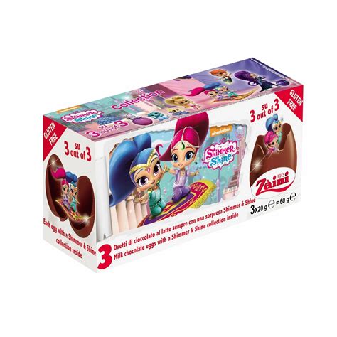Zaini Shimmer And Shine Tripack Chocolate Eggs Promo Click Cuisine