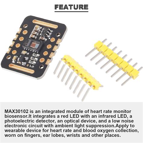 Daokai Max30102 Heart Rate Sensor Module Pulse Detection