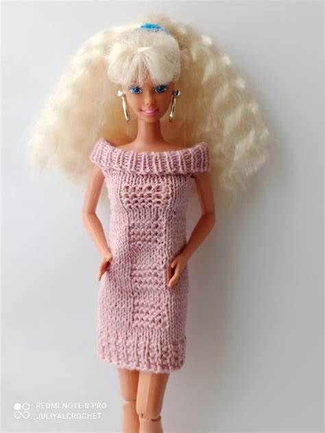 Мастер класс платья спицами для Барби Шьем для кукол вместе ВКонтакте