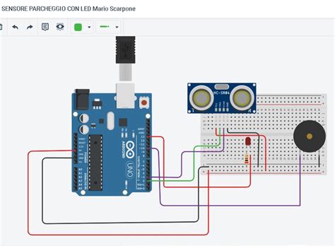 Arduino Sensore Retromarcia Con Led E Buzzer Scarpone Mario
