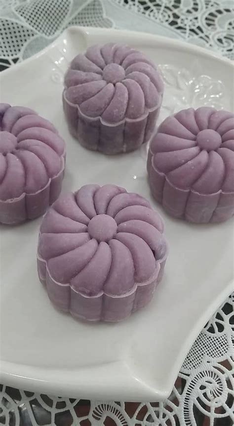紫薯冰皮月餅食譜、做法 Akinglung的cook1cook食譜分享