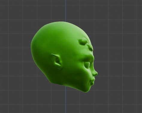 Stl File Alien Doll Head For Monster High 👽 ・3d Printer Design To