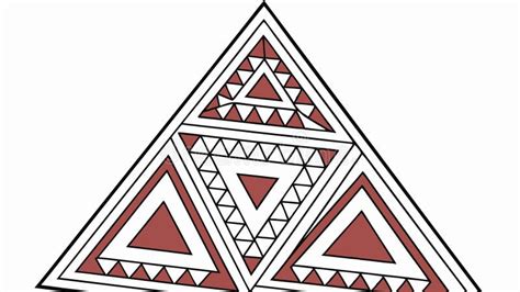 Geometric Triangle Pattern Decorative Design Element Vector Art Generative Ai Stock Vector