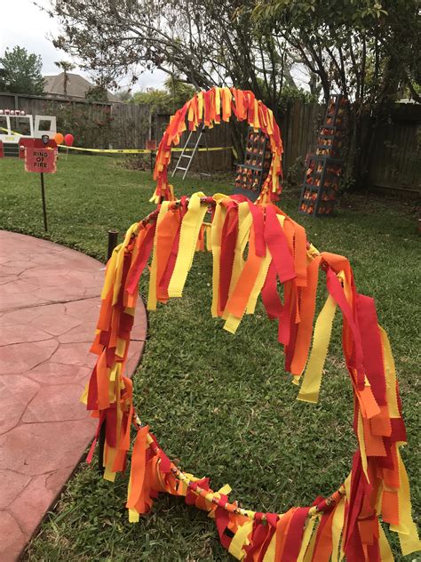 Ring Of Fire Game With Hula Hoops And Broadcloth Diy Carnival
