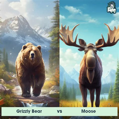 Grizzly Bear Vs Moose See Who Wins Animal Matchup