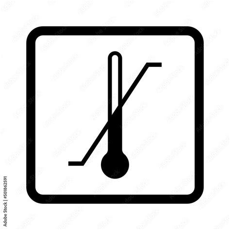 Temperature Limit Sign Vector Illustration Of Indicator Of Maximum And