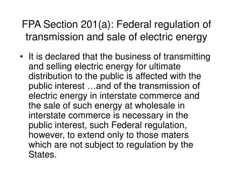 Ppt Federal And State Jurisdiction In Electric And Gas Sectors A