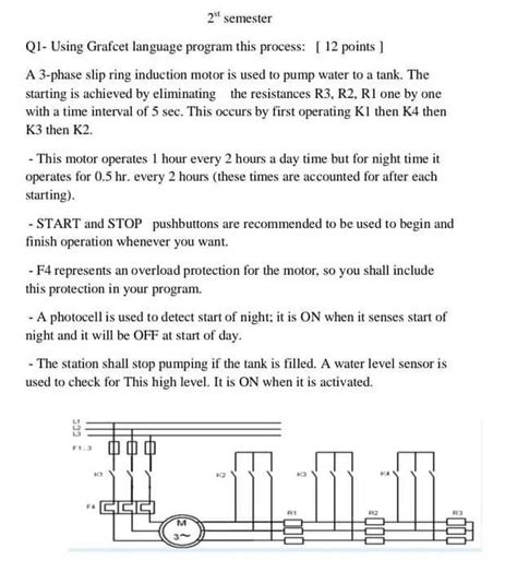 Solved 29 Semester Q1 Using Grafcet Language Program This