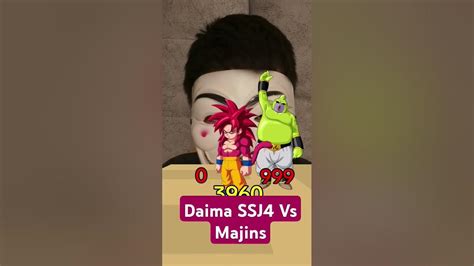 Daima Ssj4 Vs Majins Ssj4goku Majin Dragonball Dbz Anime Shorts