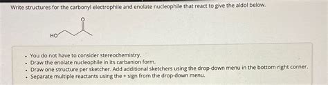 Answered Write Structures For The Carbonyl Bartleby