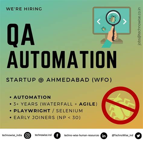 Techno Wise Recruitment Solutions On Linkedin Qaautomation