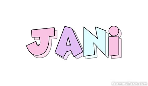 Jani Logo Free Name Design Tool From Flaming Text