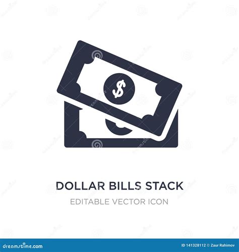 Dollar Bills Stack Icon On White Background Simple Element Illustration From Ui Concept Stock