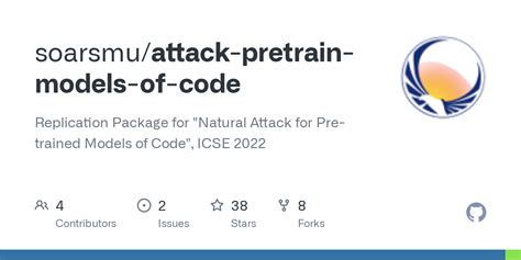 Github Soarsmuattack Pretrain Models Of Code Replication Package For Natural Attack For Pre