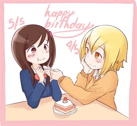 Birthday Cake Hitoribocchi No Marumaru Seikatsu R Wholesomeyuri