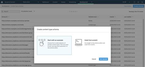 Using The Schema Examples Amplience Documentation
