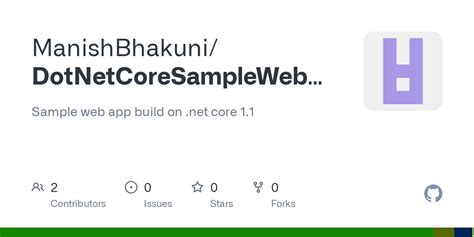 Github Manishbhakuni Dotnetcoresamplewebapp Sample Web App Build On Net Core