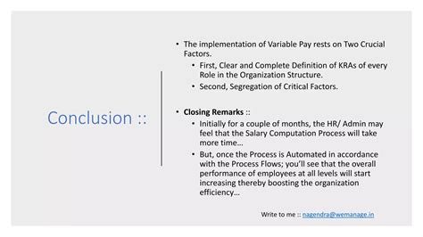 Variable Pay Implementation Pptx