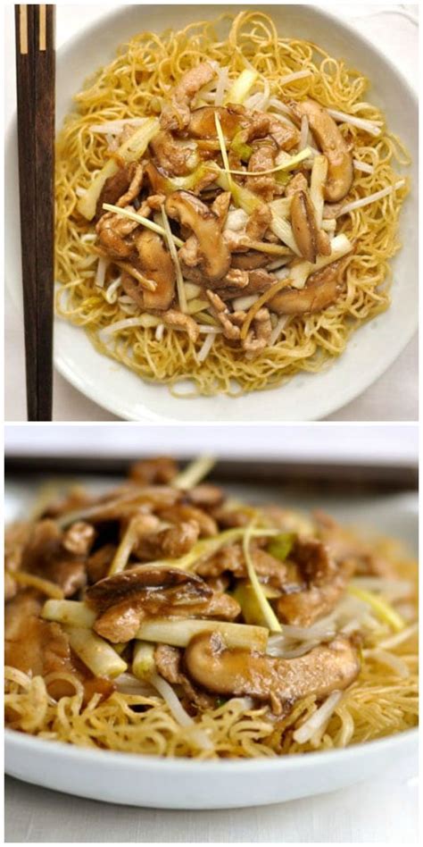 Pork Chow Mein With Crispy Noodles Rasa Malaysia Artofit