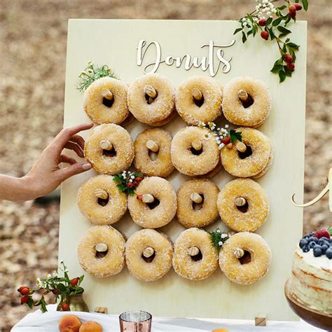 Donut Wand Aus Naturholz Für 16 Donuts 45cm X 55cm