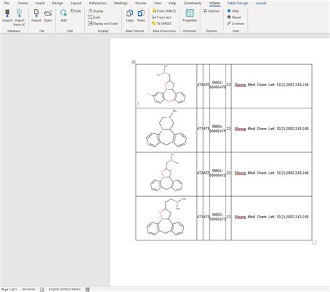 Copy And Paste Tables From Excel Chemaxon Docs