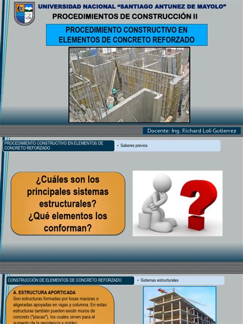 Pract Procedimientos Constructivos Estructuras Pdf Fundación Ingeniería Hormigón