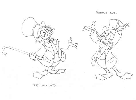 Scrooge Mcduck Model Sheets Traditional Animation