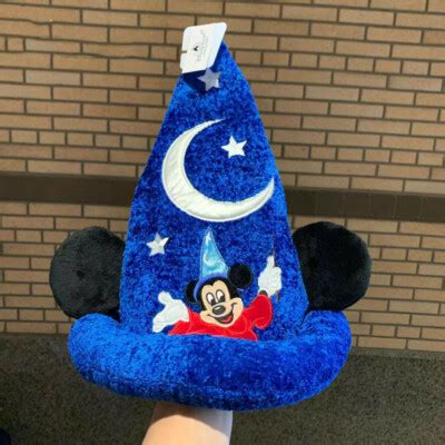 Disney Sorcerer Mickey Mouse Fantasia Wizard Hat Costume Party Cosplay