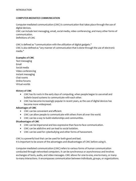 computer mediated communication intro pdf computer mediated
