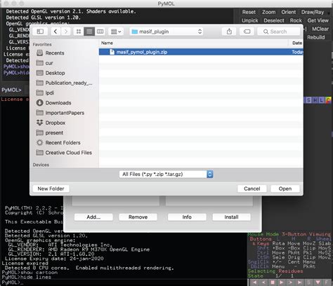 masif pymol plugin installation md at master · lpdi epfl masif · github