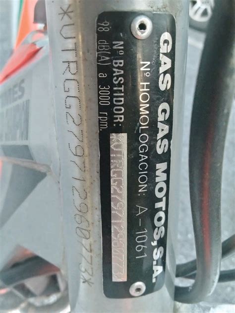 Understanding An Older Serial Number Gas Gas Trials Central