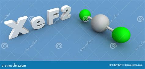 Xenon Difluoride Molecule Stock Illustration Illustration Of Biochemistry 8439039
