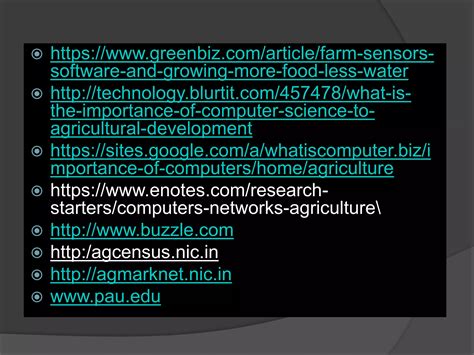 Basic Knowledge Of Application Of Computers In Agriculture Pptx