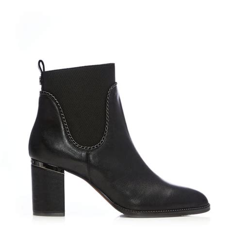 Bryla Black Leather Boots From Moda In Pelle Uk