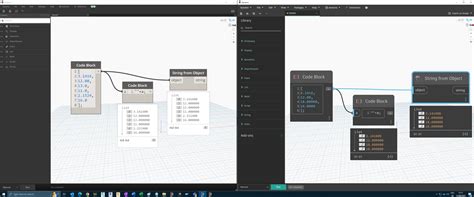 Diferent Behavior For String From Object Node Vs Code Block Designscript Dynamo
