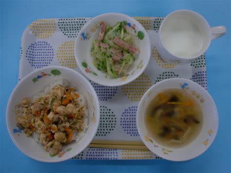 9月2日金の給食 中濃保育園 岐阜県関市