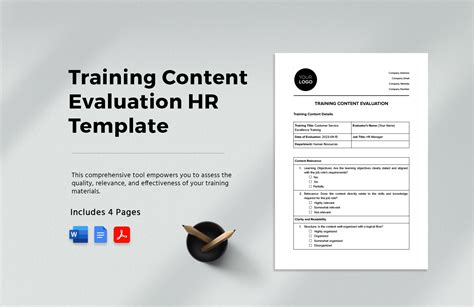 Free Editable Evaluation Templates In Word To Download