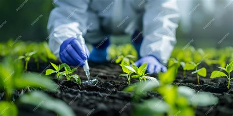 Sampling Water Near Farmland To Detect Contamination And Pollution A